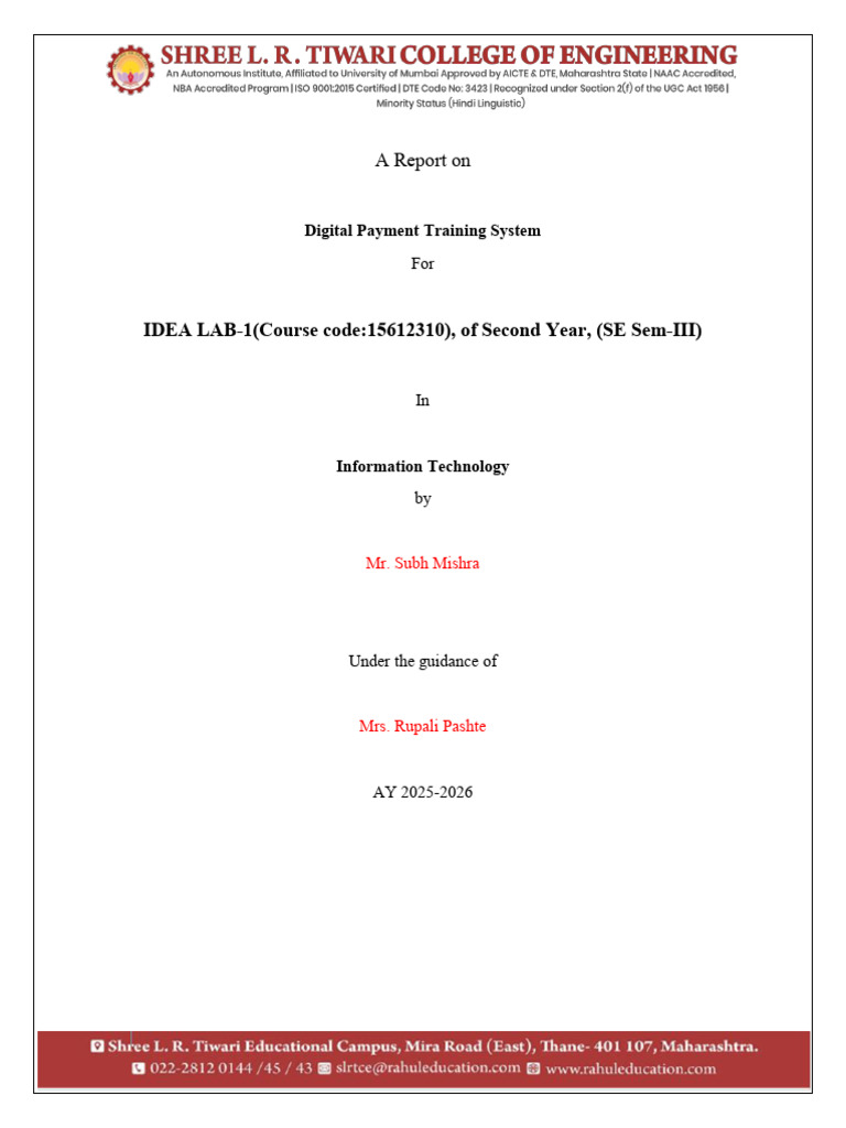 Ideal Report | PDF | Financial Inclusion | Mobile App