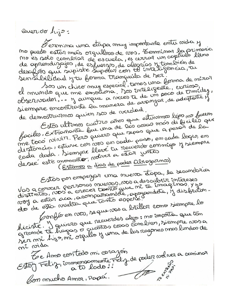 Carta, Camilo Cruz 6to B | PDF