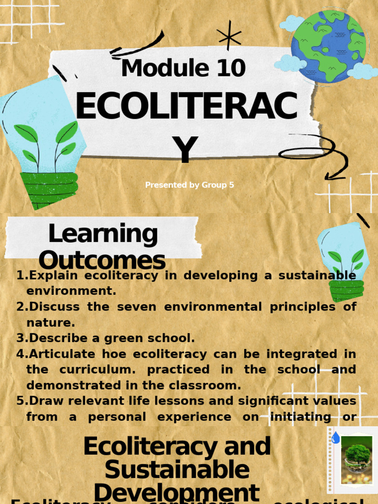 Ecoliteracy - Module 10 - P.ed - 10 - 20250507 - 010905 - 0000 | PDF ...