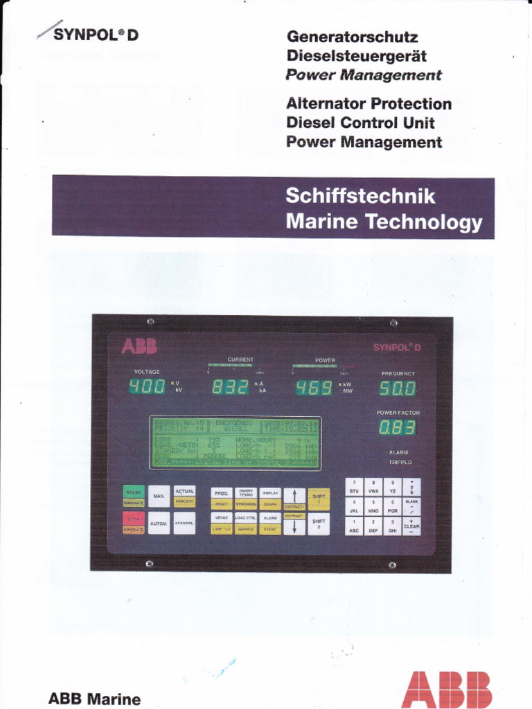 ABB Marine Generator Control Systems | PDF