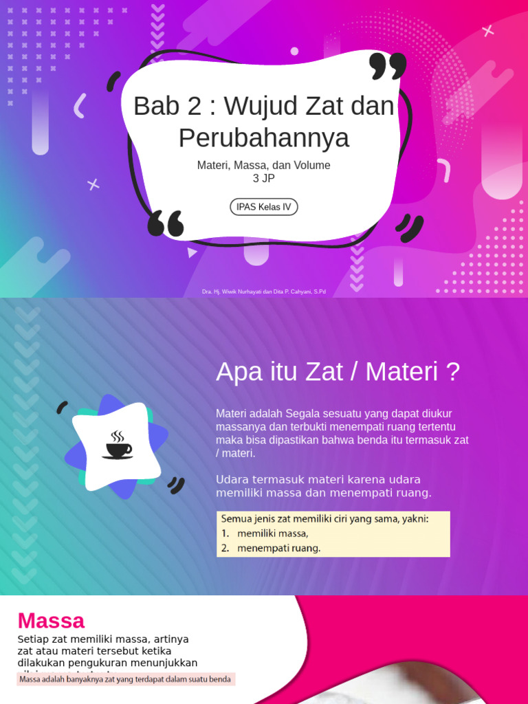 Wujud Zat: Massa dan Volume dalam IPAS | PDF