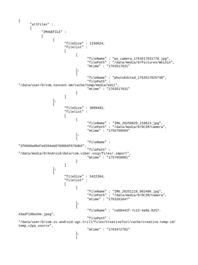 Image File List and Metadata | PDF | Computer File | Operating System ...