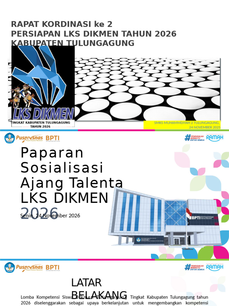 LKS Dikmen 2026: Persiapan dan Tujuan | PDF