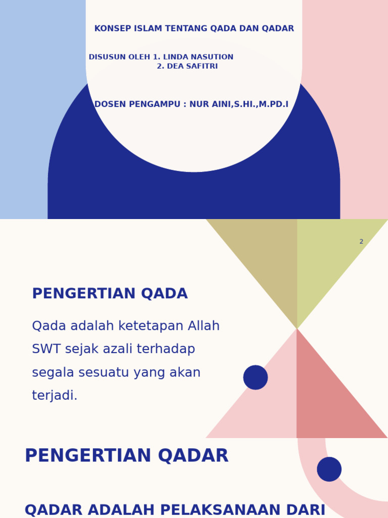 Konsep Qada Dan Qadar | PDF