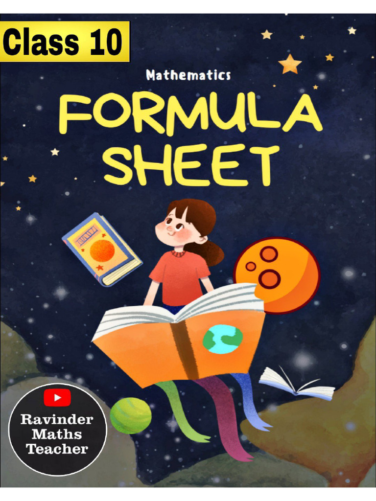 Cbse Class 10th Maths All Formulas | PDF