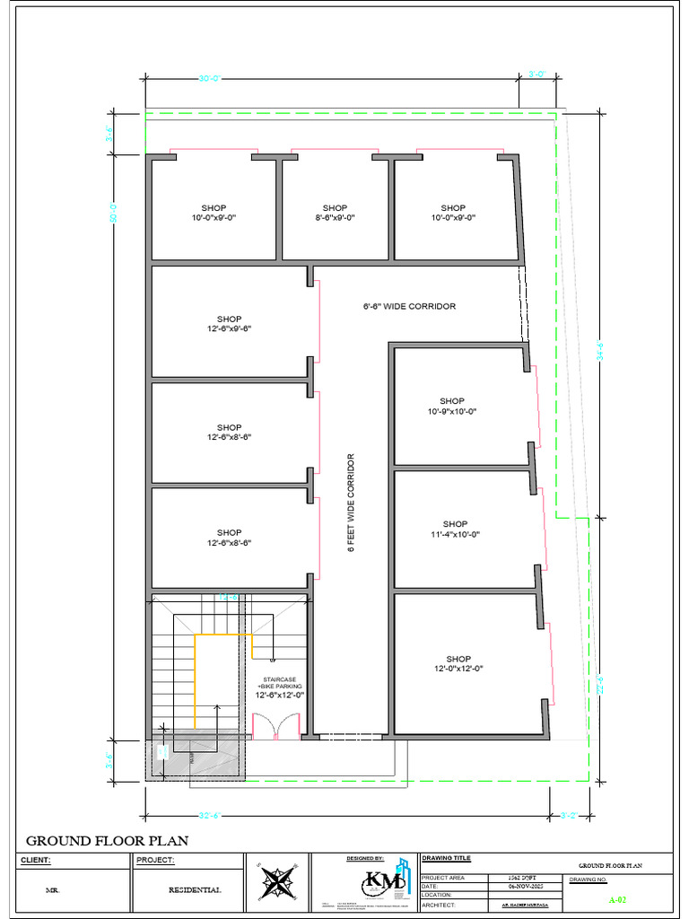 Ground Floor Plan for Residential Project | PDF