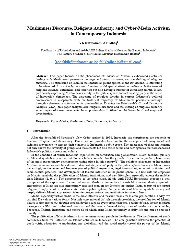 Article Muslimness Discourse | PDF | Islamism