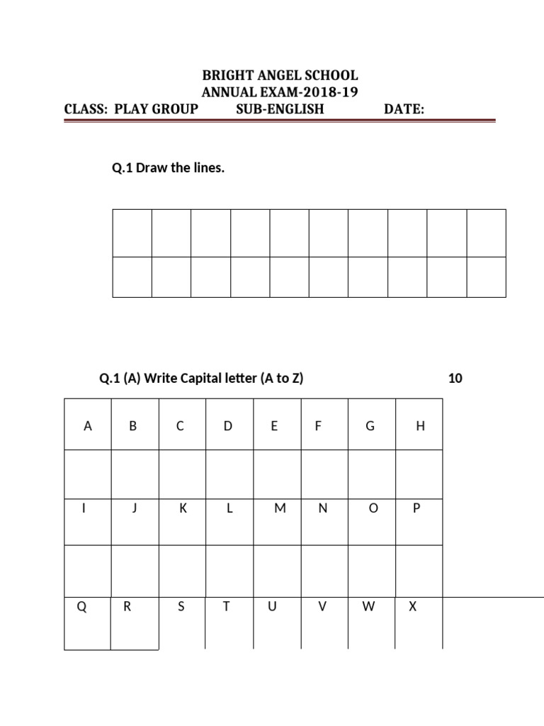 Play Group Paper | PDF