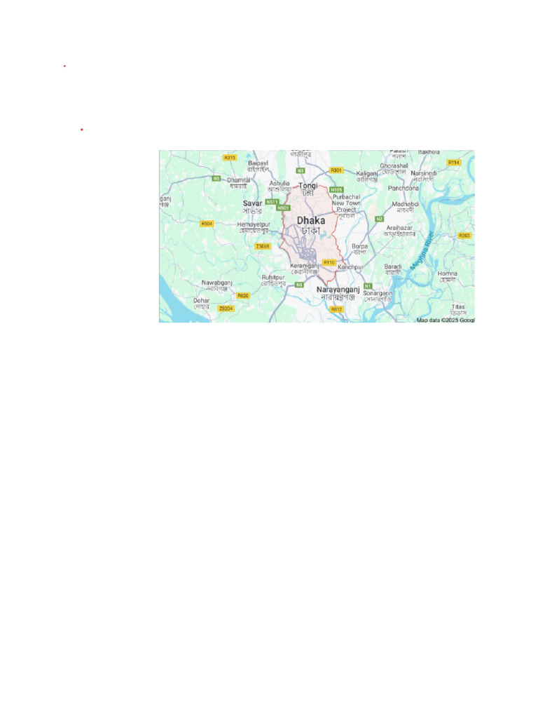 Dhaka Map | PDF