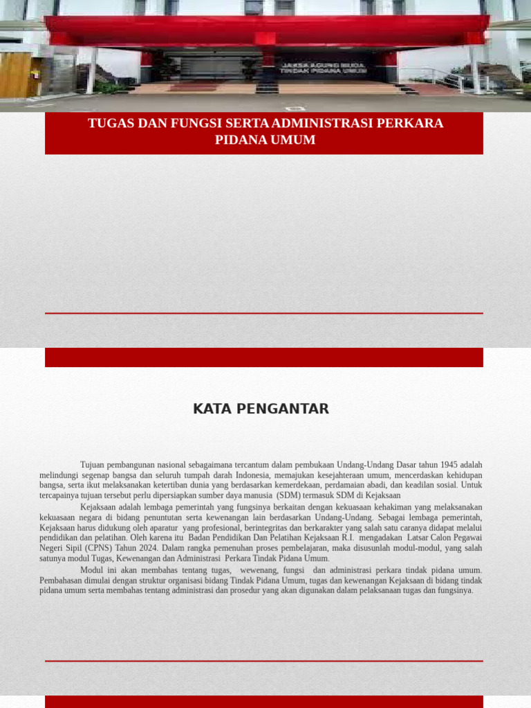 Modul Tusi & Adm Pidum | PDF