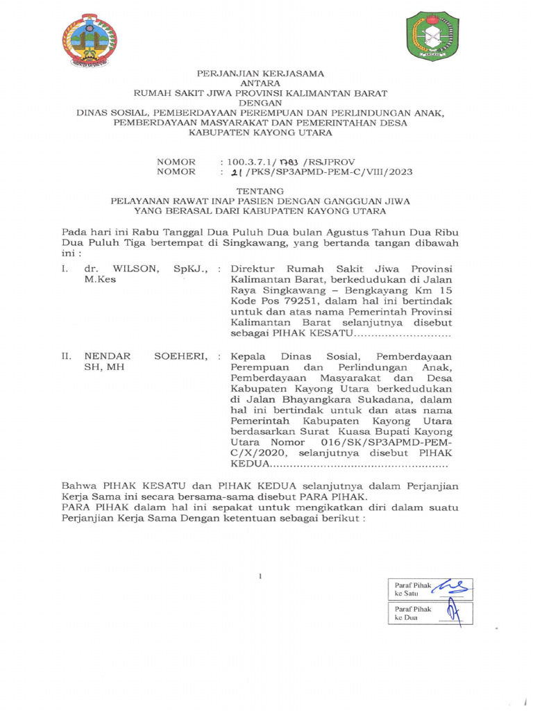 Pks Kabupaten Kayong Utara | PDF