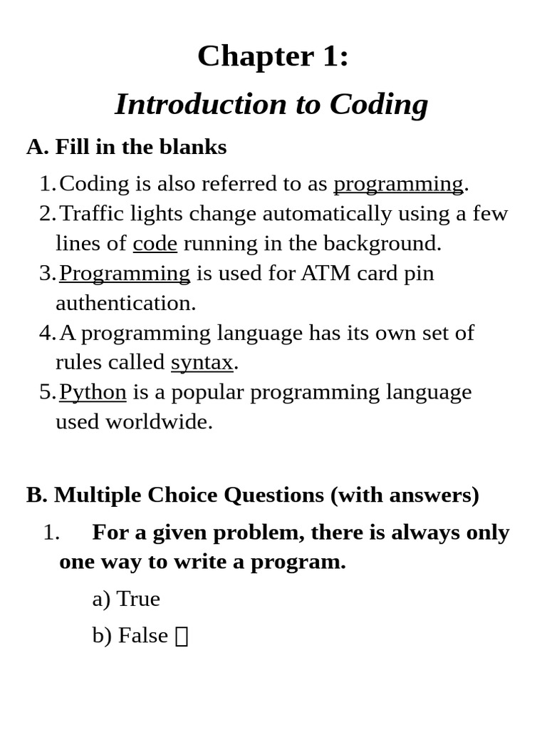 Chapter 1 VI Coding 1 | PDF | Programming Language | Computer Programming