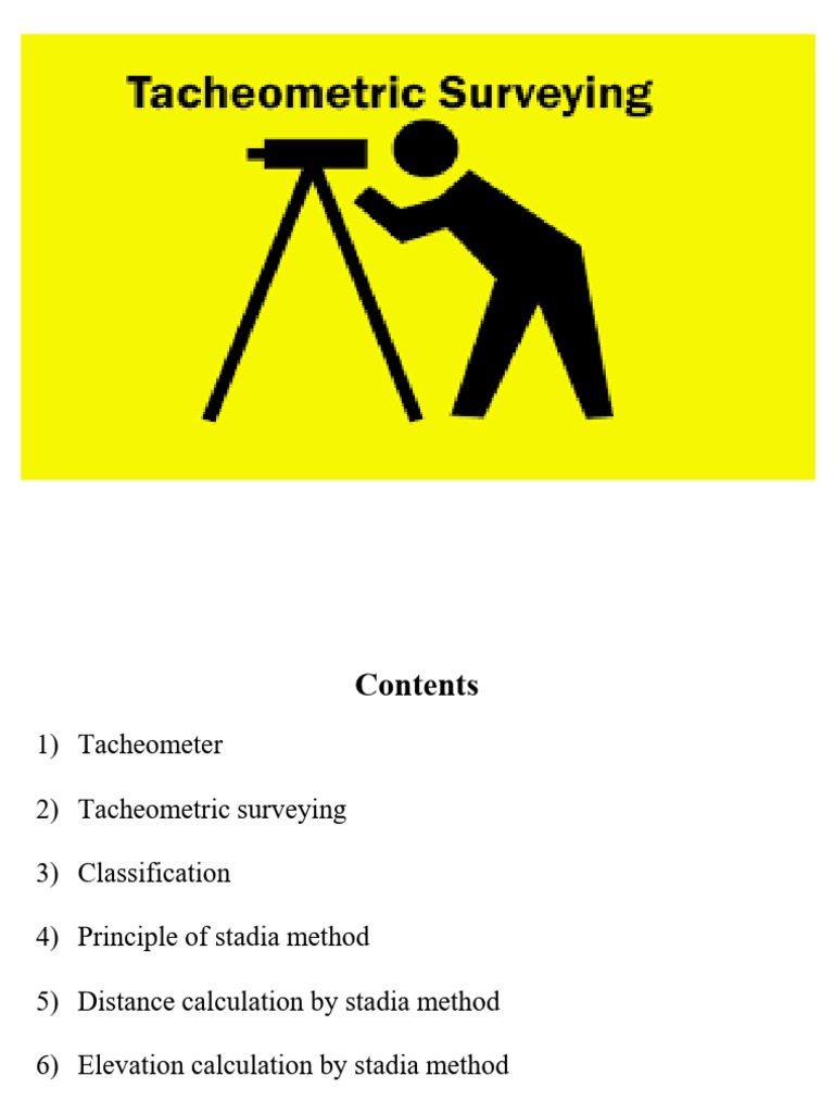 Lecture 11 Tacheometry Four | PDF | Surveying | Optics