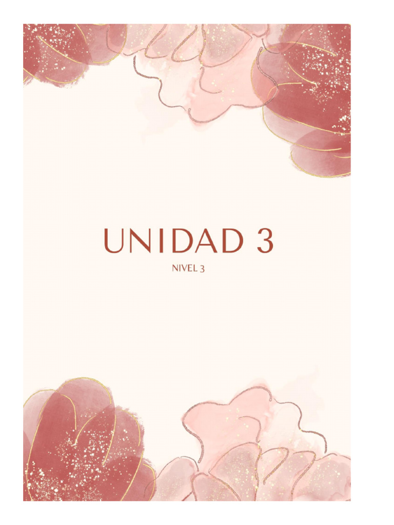 Nivel 3 Unidad 3 | PDF