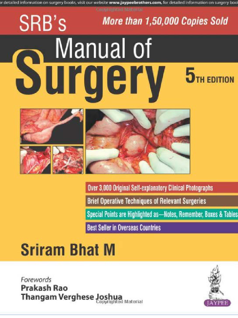 SRB Manual of Surgery 5th Edition | PDF | Thyroid | Stomach