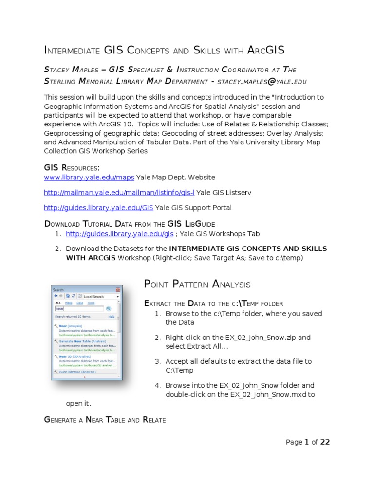 Intermediate GIS Skills With ArcGIS 10 Tutorial | PDF | Arc Gis ...