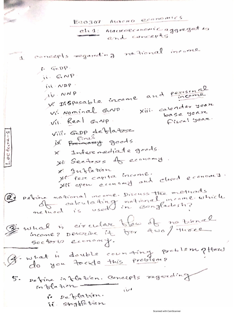 Economics CH 1 (Sheet 1+2) | PDF