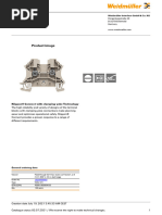 Weidmüller WDU 10 SL/EN Data Sheet | PDF | Electrical Connector ...