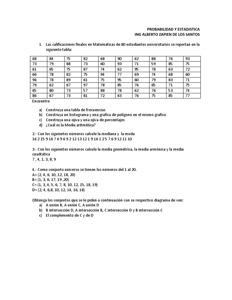 Tarea 1 Proba | PDF