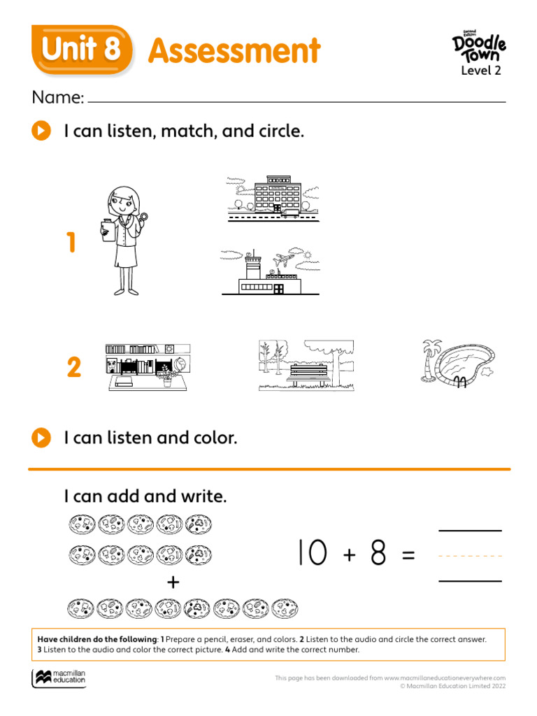 Level 2 Listening and Writing Assessment | PDF