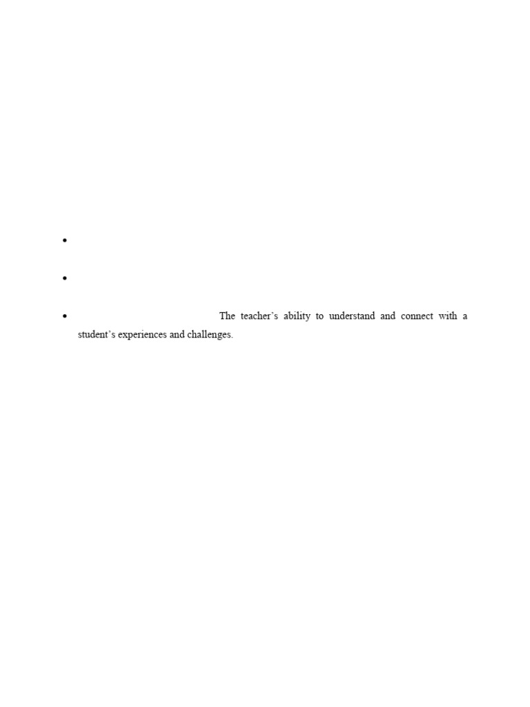 HE 2 Teacher Student Relation | PDF | Empathy | Teachers