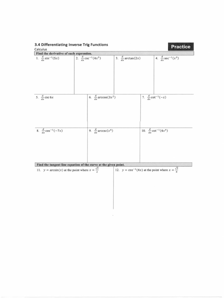 Calc 3.4 Practice | PDF