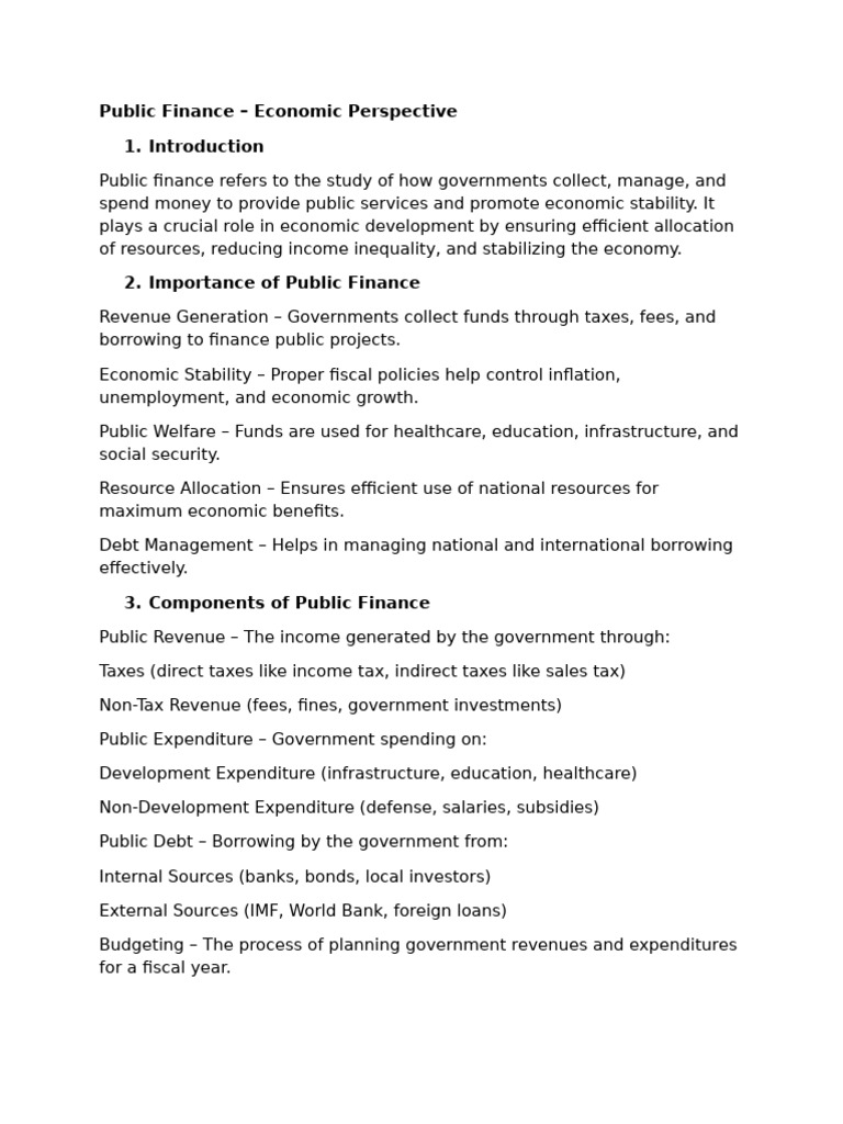 Public Finance | PDF | Public Finance | Government Spending