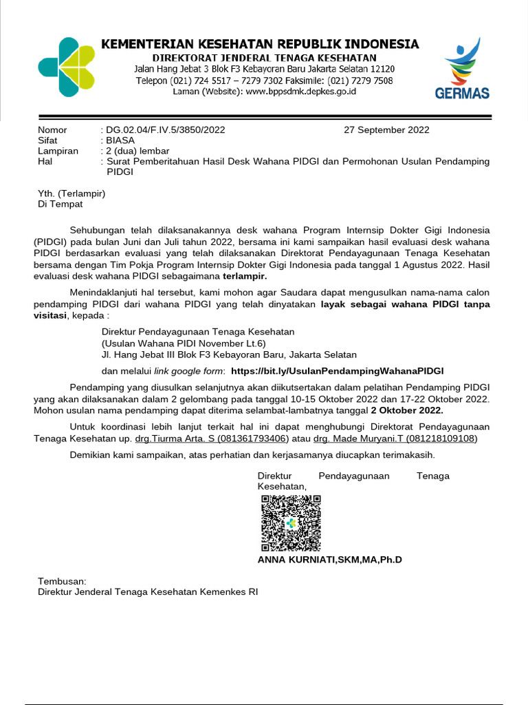 Hasil Evaluasi PIDGI 2022 dan Usulan Pendamping | PDF