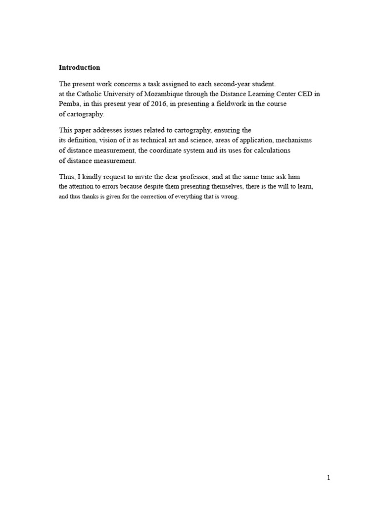 Cartography and Topography | PDF | Cartesian Coordinate System ...