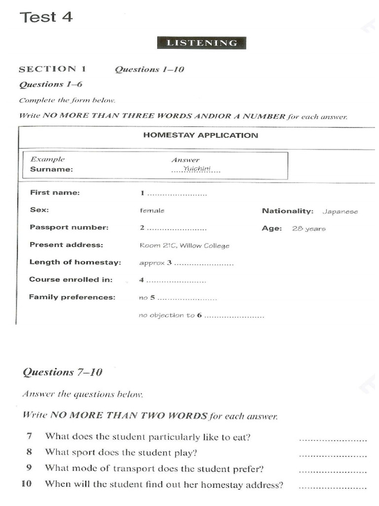 Cambridge 7test 4 Print Friendly | PDF
