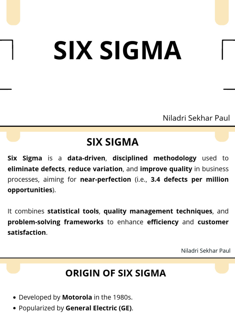 Understanding Six Sigma Methodology | PDF | Six Sigma | Standard Deviation
