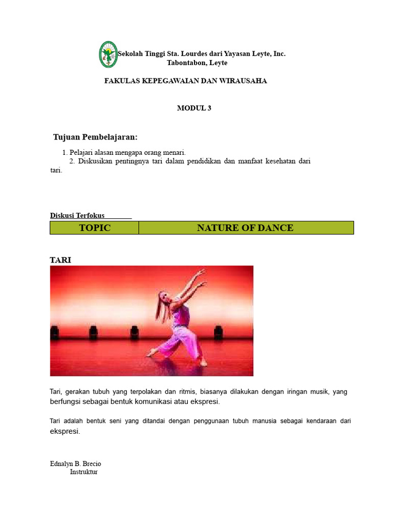 Modul 3 di Pe 3 Path Fit (1) | PDF