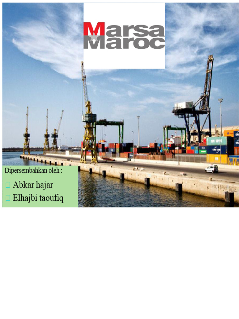 Rencana Strategis Marsa Maroc 2024 | PDF