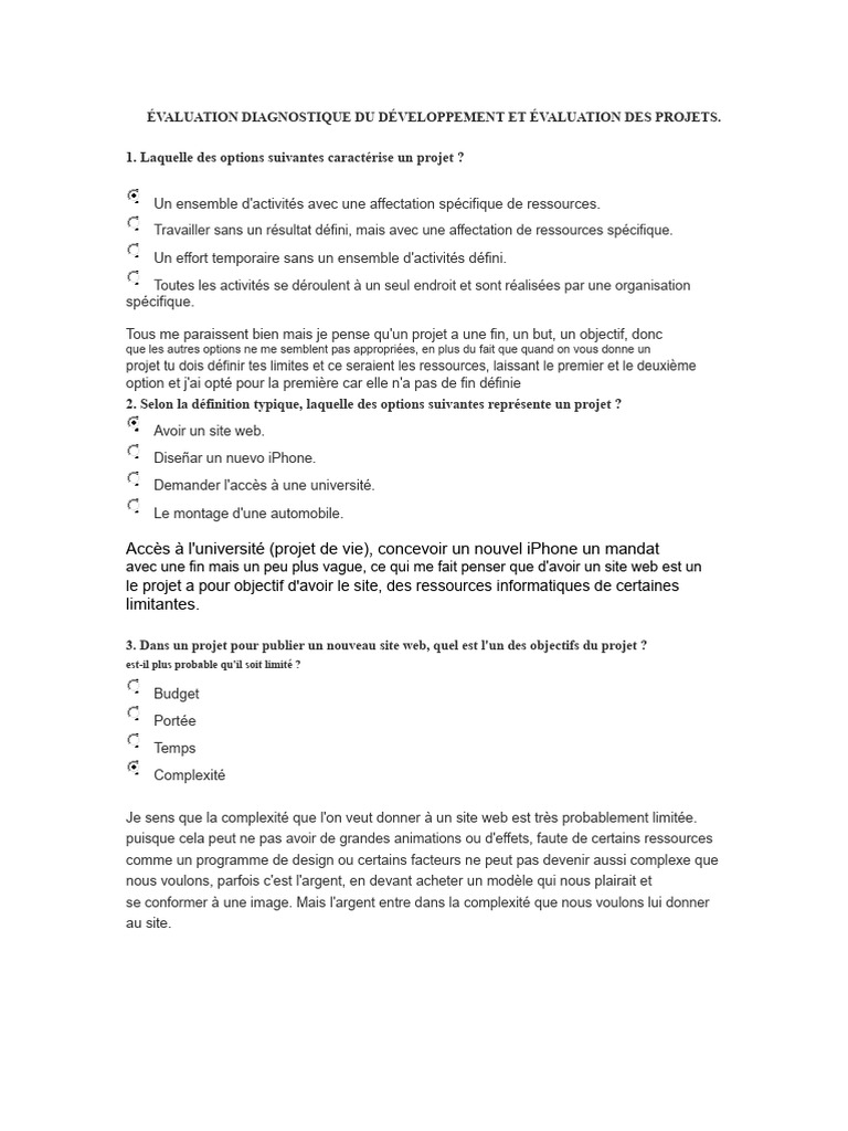 Évaluation des projets et développement stratégique | PDF | Partie prenante