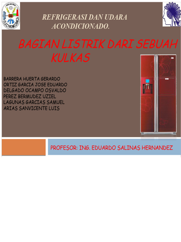 Komponen Utama Sistem Refrigerasi Kulkas | PDF