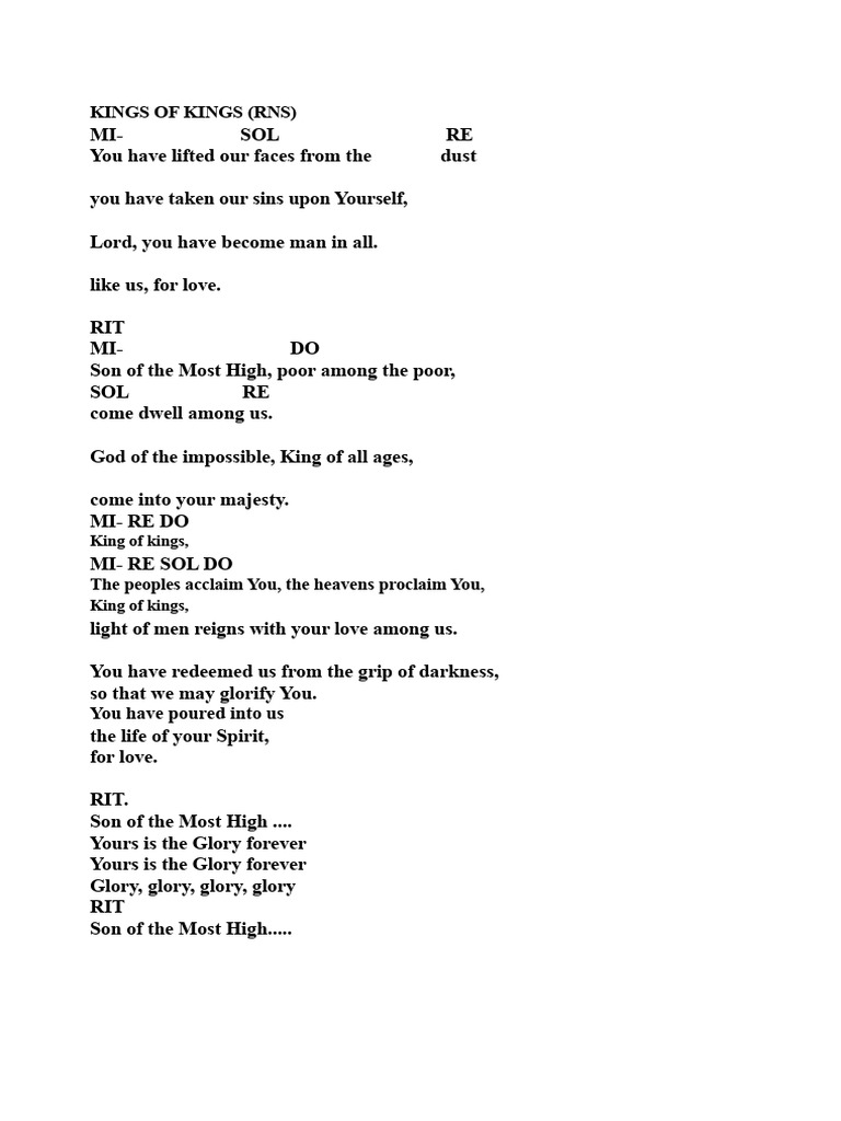 KING OF KINGS | PDF