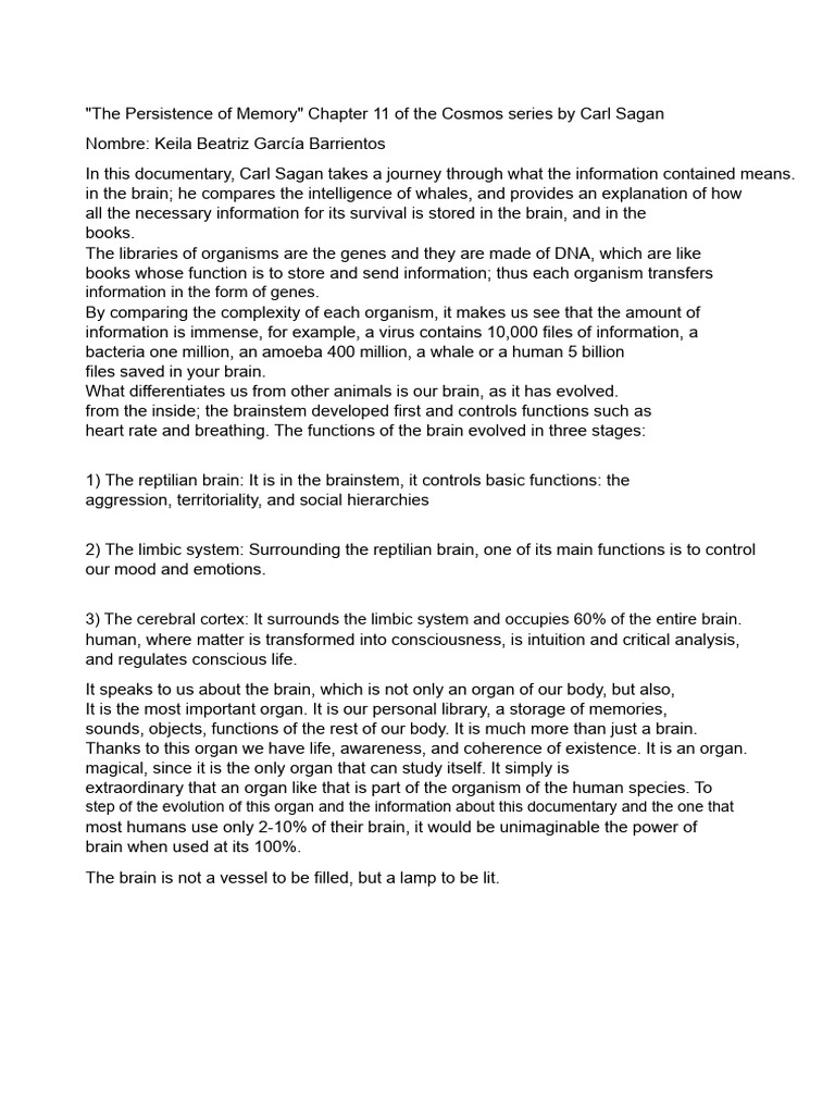 1. The Persistence of Memory | PDF