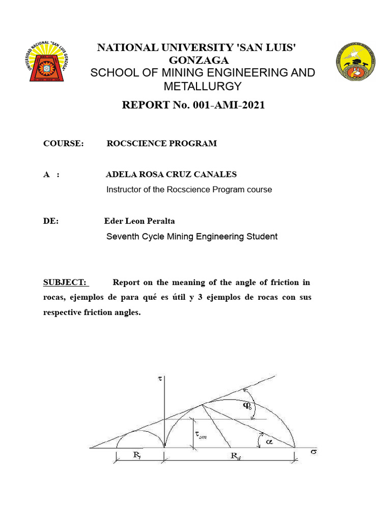 Angle of Friction | PDF | Friction | Mechanics