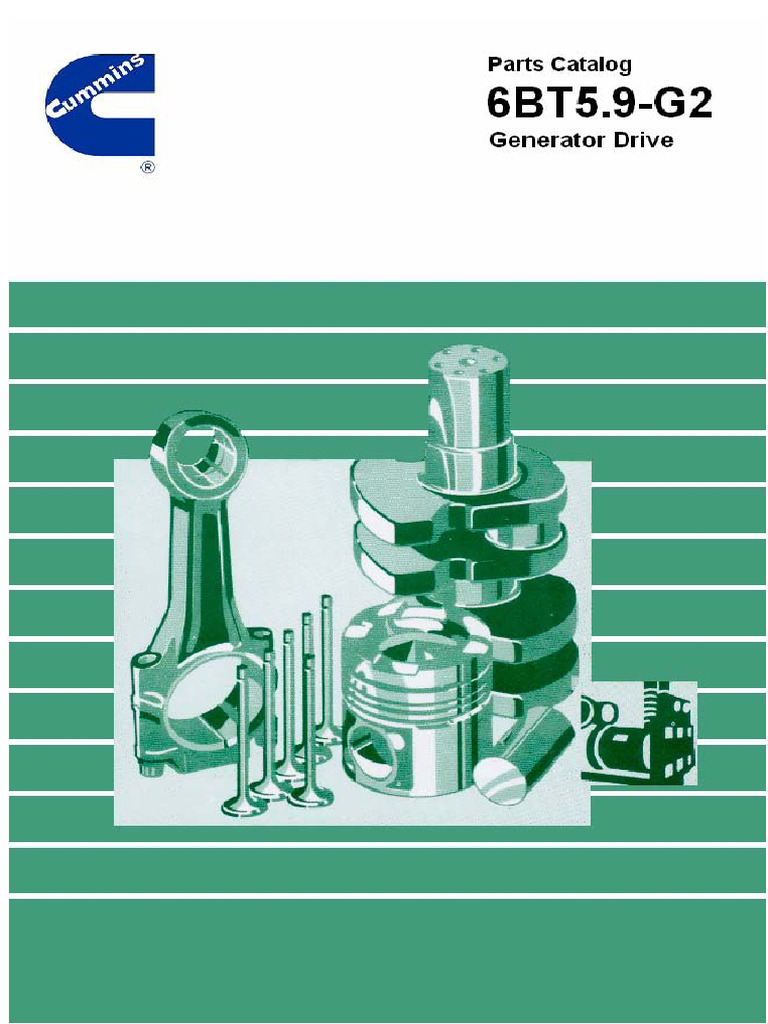 Catálogo de Piezas para Generador 6BT5.9-G2 | PDF | Tornillo | Arandela ...