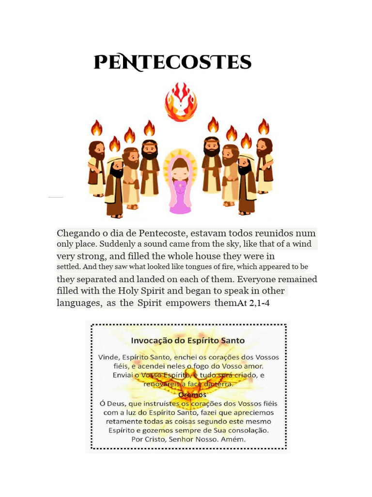 Pentecost Activity Print | PDF