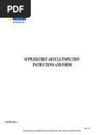 AS9102 Rev C FAI Forms Overview | PDF | Specification (Technical ...