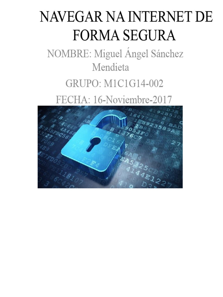 Navegação Segura na Internet: Dicas Essenciais | PDF | Privacidade na ...