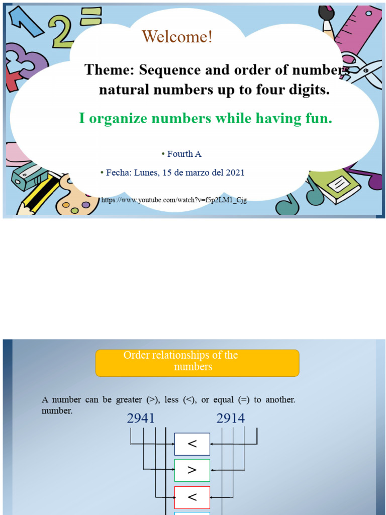 Organizing Numbers: Ascending & Descending | PDF