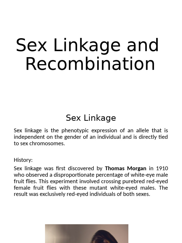 Sex Linkage and Recombination | PDF | Dominance (Genetics) | Genetic ...