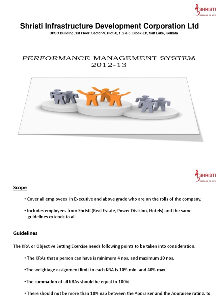 PMS Guidelines for Employee Evaluation | PDF | Performance Indicator | Goal