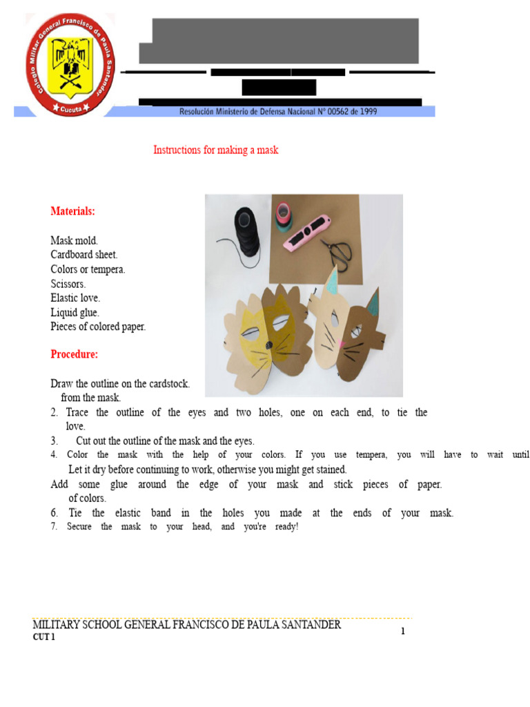 Instructional Text Activity | PDF