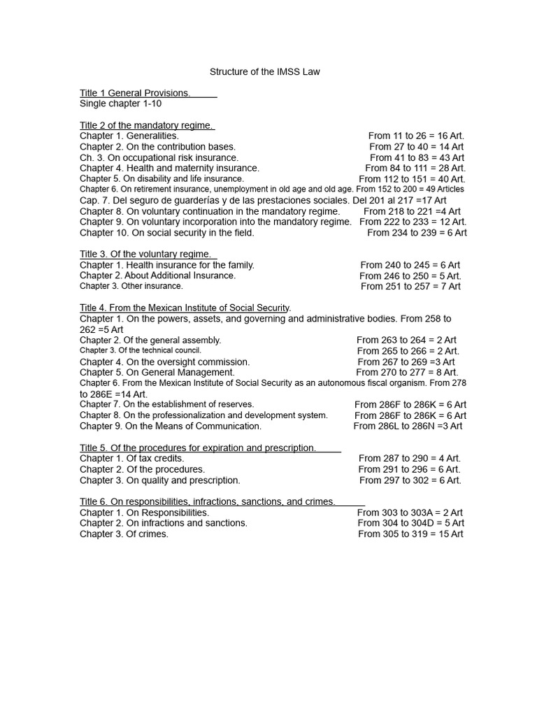 Overview of IMSS Law Structure | PDF | Chess Openings | Chess