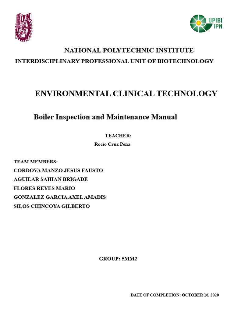 Boiler Inspection & Maintenance Guide | PDF | Boiler | Steam