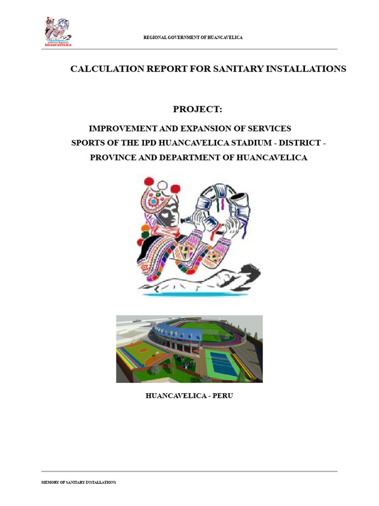 Sanitary Calculation Memorandum - Stadium 2017 | PDF | Sanitary Sewer ...