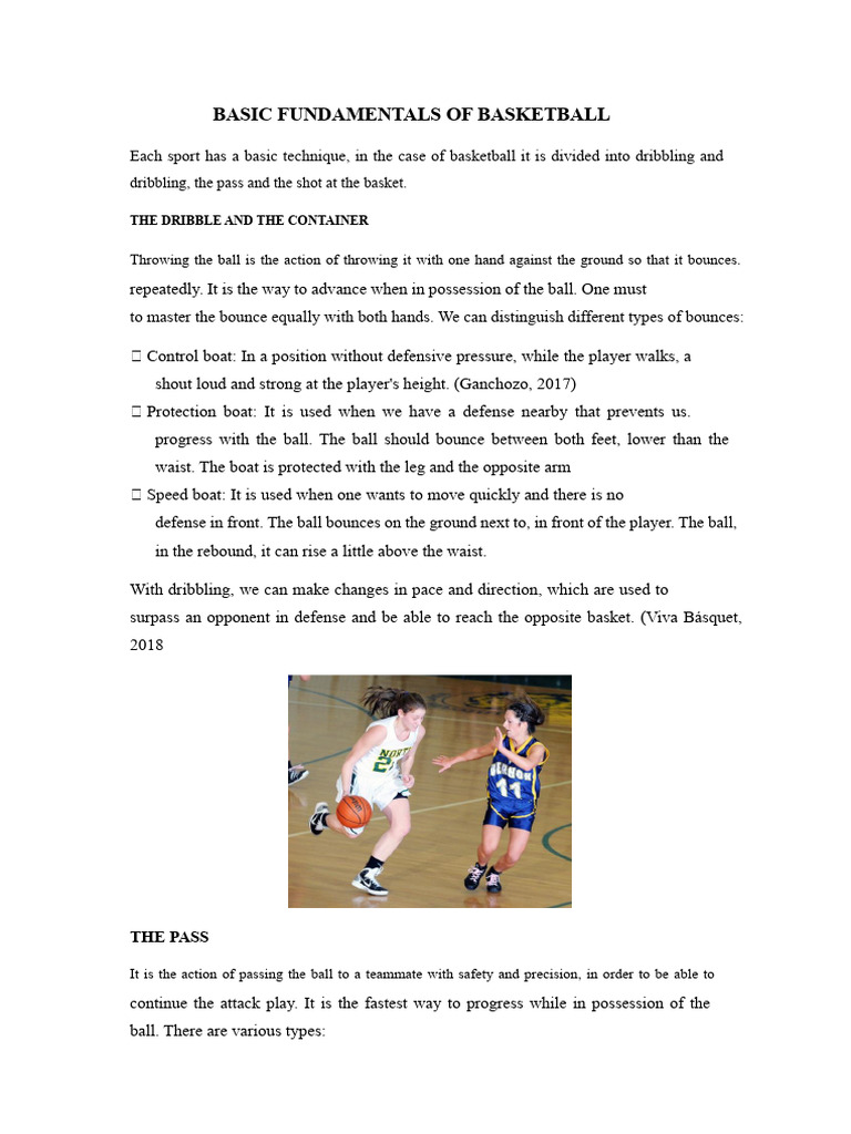 Essential Basketball Techniques Explained | PDF | Athletic Sports | Sports